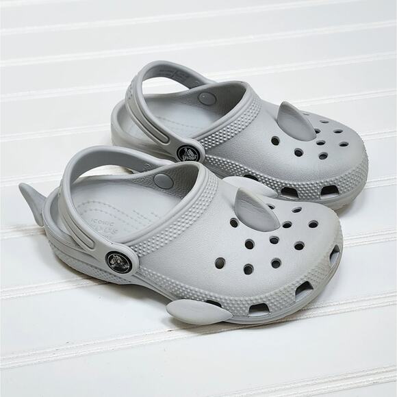 CROCS | Shoes | Crocs Classic Gray Shark Clogssandals | Poshmark